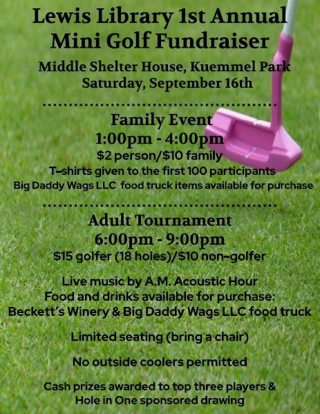Lewis Library Mini Golf Fundraiser - Visit Glasgow MO Lewis Library Mini Golf Fundraiser - Visit Glasgow MO